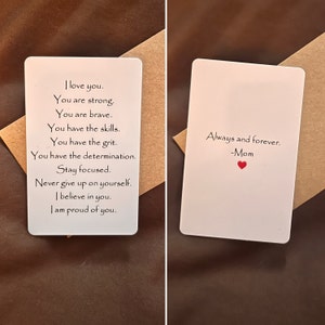 Personalised Photo & Message Plastic Card Keepsake - Etsy