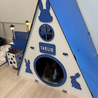 Modern Rabbit House, Indoor Rabbit Castle, Rabbit Furniture, Extra ...