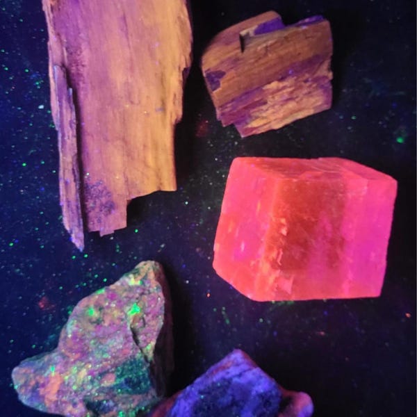 Rare Combo! UV Fluorescent Green Willemite Barite & Minor Hardystonite ...