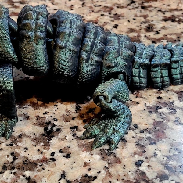 Bearded Dragon 3d STL File - Articulated Lizard Digital Download - 3d ...