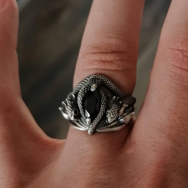 Medusa Snake Necklace, 925 Sterling Silver Snake Hair Gorgon Pendant ...