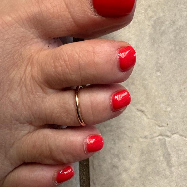 Big Toe Rings • Big Toe Ring • Sized • Pick One Style • Minimalist Ring ...