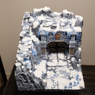 Dnd Dwarven Tribute Statue Dwarf Wall Monument Tabletop Scatter Terrain ...