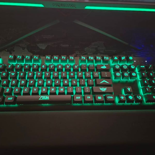 The Legend of Zelda Theme Backlit Keycap Set | Mechanical Keyboard ...