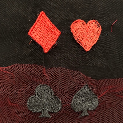 Card Suits Machine Embroidery Design - Etsy