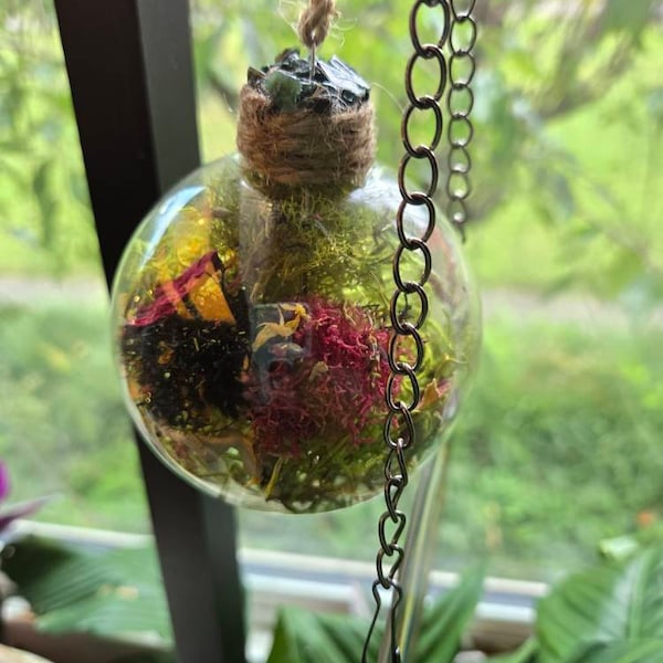 Home Protection Witch Ball Sealed With Bloodstone | Anti-anxiety Witch ...
