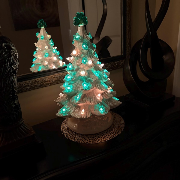 50 Small Multicolored Ceramic Christmas Tree Lights - Twist Lights - Etsy