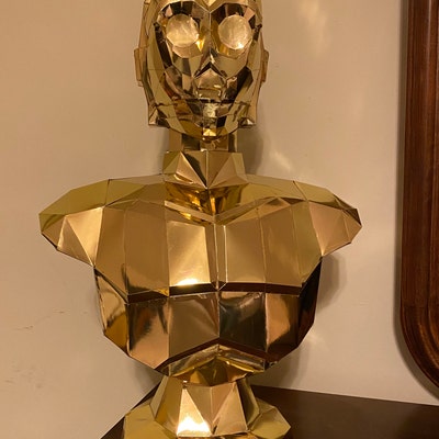 Papercraft Star Wars, Make Your Own C3PO Statue, Papercraft C-3PO ...