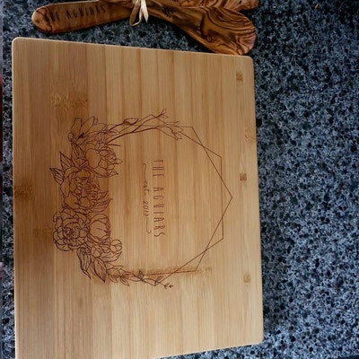 Custom Chopping Board, Personalized Cutting Board Gift Set Custom ...