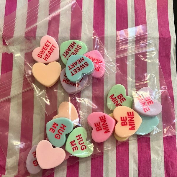 Love Heart Cabochons, Sweet Heart Valentine’s Flat Back Heart, 19mm ...