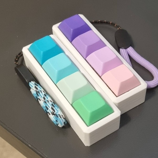 Mechanical Switch Clicky Fidget Pastel Rainbow Th W/ Strap Keyboard ...