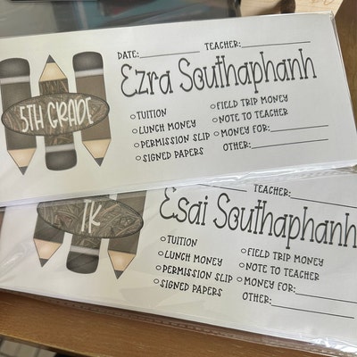 Back to School Envelopes School Stationary Personalized Envelopes for ...