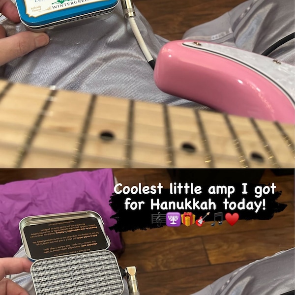 Portable Mint Tin Amp and Speaker for Electric Guitar- Altoids Blue ...