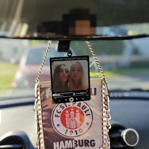 Personalised Music Photo Car Ornament, Gift for Boyfriend, Girlfriend ...