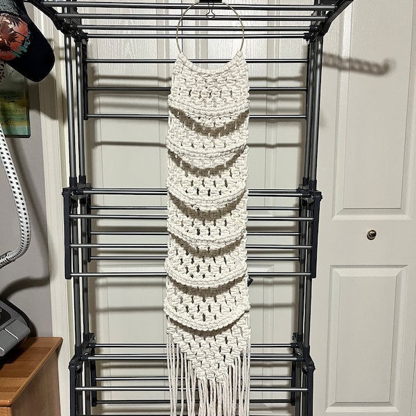 Macrame Baseball Cap Hanger PDF Pattern Tutorial With Knot Guide ...