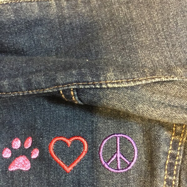 Peace Love Pets - Machine Embroidery Design - Etsy