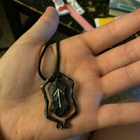 Forged Iron Tiwaz Tyr Tiw Rune Viking Amulet Runic Nordic Pendant ...