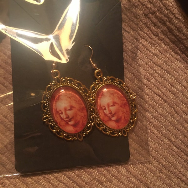 La Scapigliata by Leonardo Da Vinci Earrings - Etsy