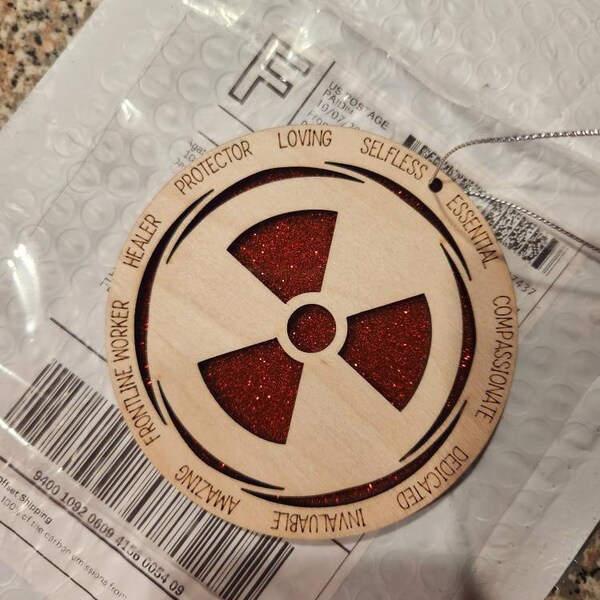 Radiation Symbol Ornament, Xray Tech Ornament, Xray Christmas Ornament ...