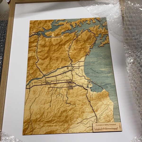 Florida Wooden Map Art Gift Unique Topographic Contour 3D State Map - Etsy