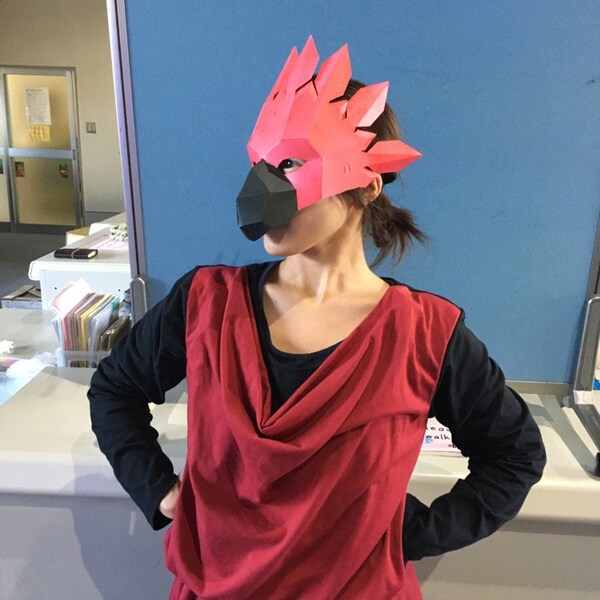 Parrot, Papercraft Mask Template - Etsy