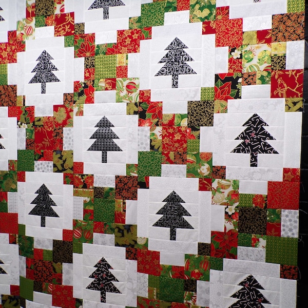 Cluck Cluck Sew Evergreen Quilt Pattern (4 Size Variations per Pattern ...