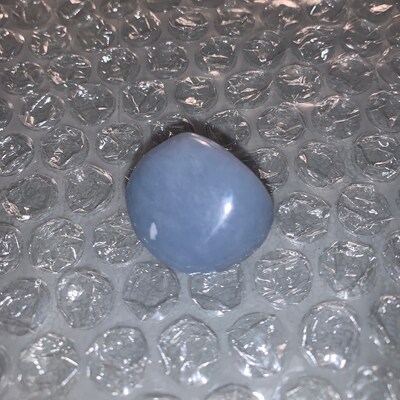 Angelite Tumbled Stone, Angelite, Tumbled Stones, Stones, Crystals ...