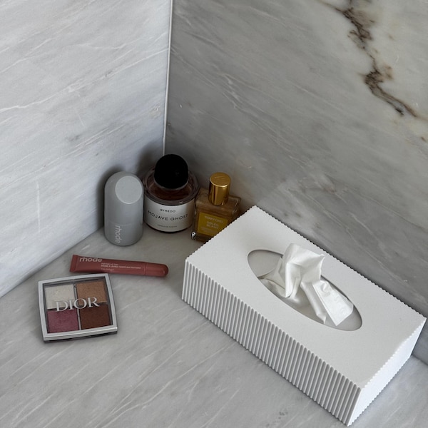 Tissue Holder Toilet Paper Dispenser Modern Round Tissue Box Cover ...