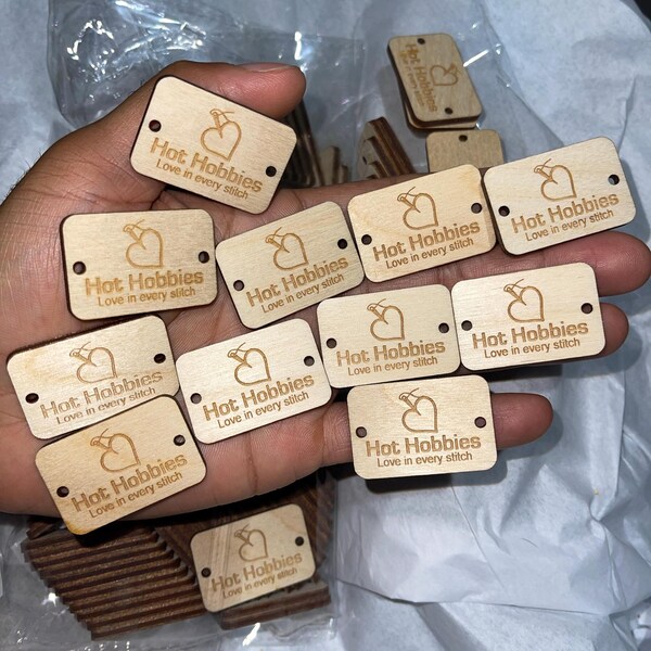 25 "your Logo" Tags. Custom Store Tags. Laser Engraved Wood. Custom ...