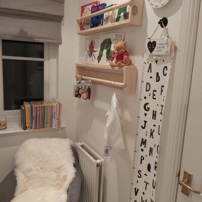 Monochrome Alphabet Growth Chart Alphabet Print Monochrome - Etsy