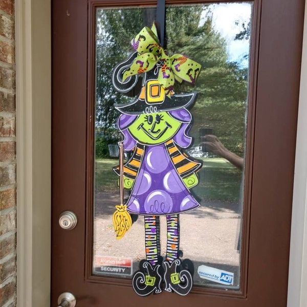 Halloween Door Hanger - Fall Door Hanger - Pumpkin Door Decor - Autumn ...