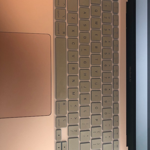 Gold Silicone Keyboard Cover, Tech Accessory, MacBook Pro Keyboard ...