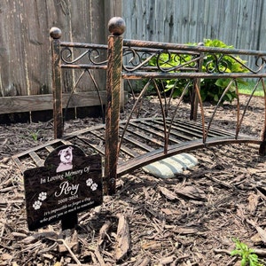 Photo Grave Marker Personalized, Temporary Grave Marker With Photo ...