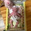 Mini Silicone Baby Doll 3 Inch Full Body Binki 8cm, Painted, Close Eyes ...