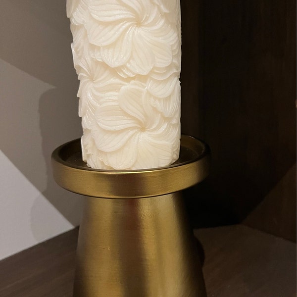 Custom Color & Scent - RAPUNZEL - Shaped Candle -wedding Gown- Natural ...