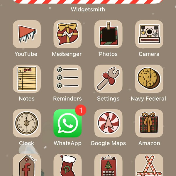 Christmas Ios 14 Icon Pack - Etsy
