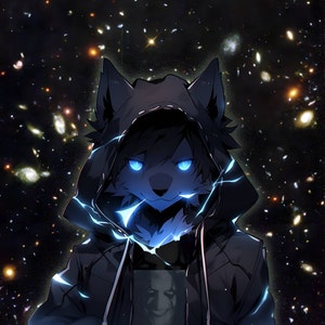 Cyberpunk Neon Furry Art: Cyberpunk Fursona Wall Art Home Decor Furry ...