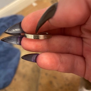 SEVENTEEN RING/ Personalized Ring Subtle Engraved Ring - Etsy