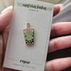 Boba Milk Tea Pin, Enamel Pin, Pins, Boba Tea Pin, Bubble Tea Pin, Milk ...