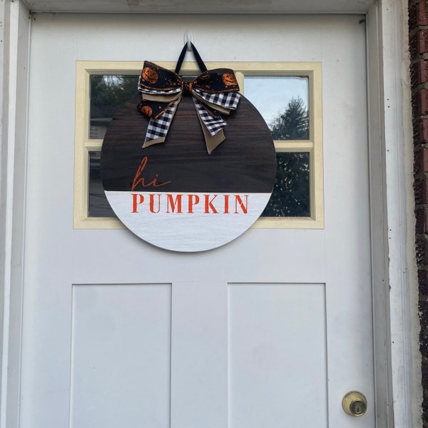 Stencil, Hi Pumpkin Stencil, Pumpkin Stencil, Make Your Own Sign, Fall ...
