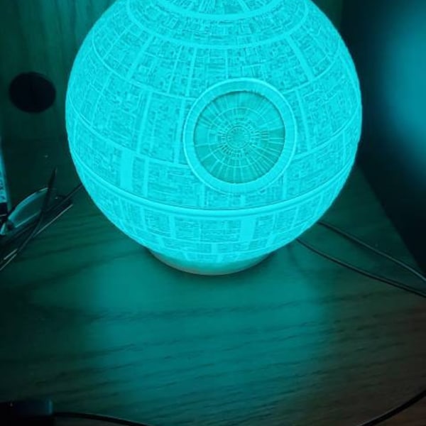 Illuminate Your Space With a 3D Printed Death Star Lamp - Perfect for ...