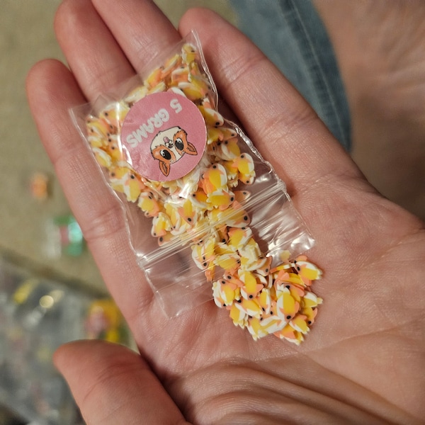 Goldfish Fimo Slices - Polymer Clay Fish Embellishments for Slime ...