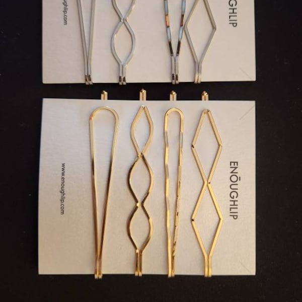 Simple Hair Pin Set (pack of 4) • Beautiful Hair Pins • Minimalist Hair ...