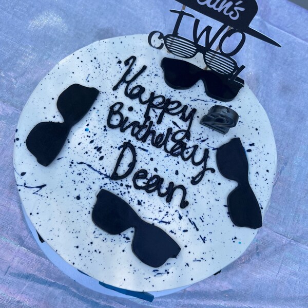 Two Cool Cake Topper, Two Cool Birthday Decor, Two Cool, Two Cool Party ...