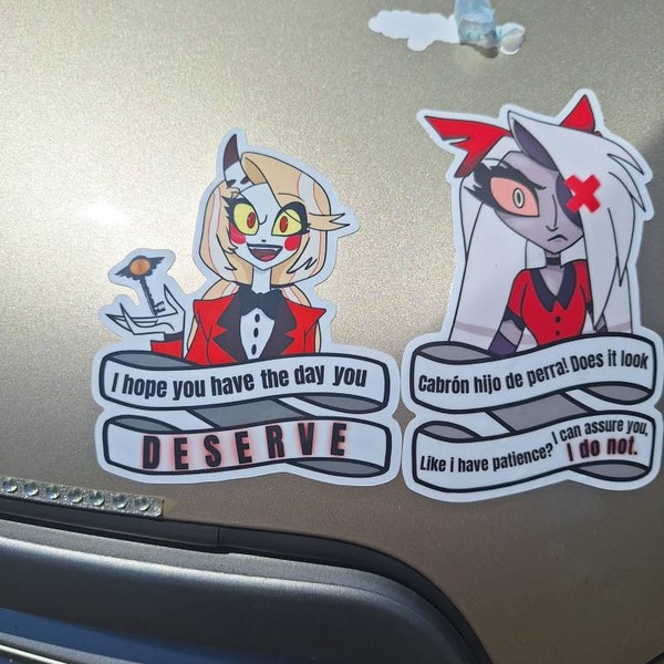 SET OF 2 Alastor and Rosie Hazbin Hotel / Don't Be a Susan / 2.25 ...