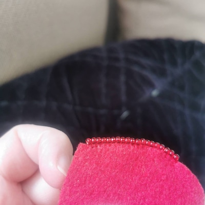 Looped Beaded Edge Tutorial, DIY for Beaded Brooch Edging, How to ...