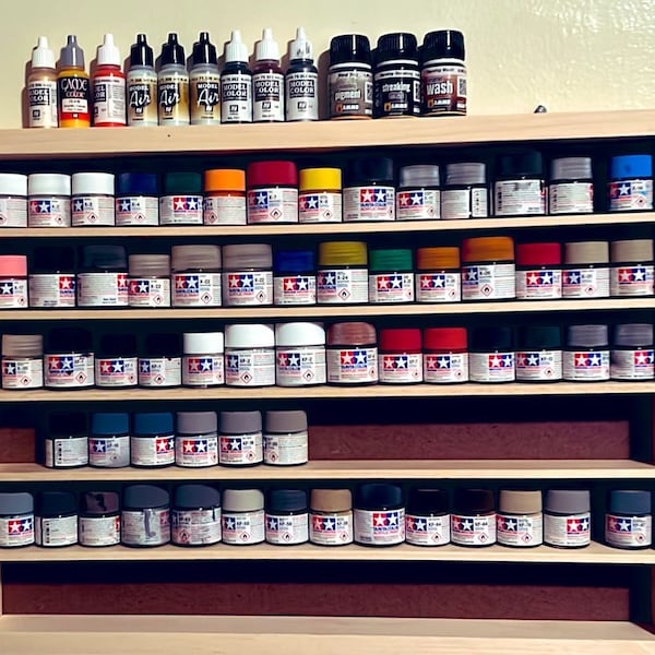 Pine Model Paint Storage Shelf - 5 Shelf - Etsy
