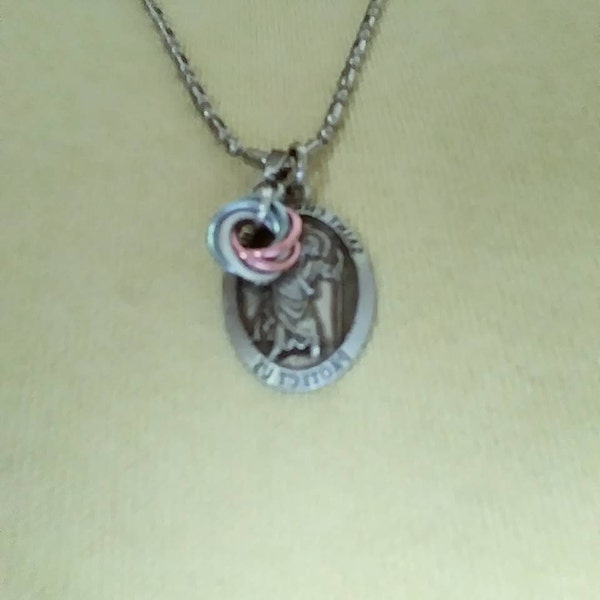 Transgender Pride Pendant, TINY Chainmail Love Knot, Trans Pride ...