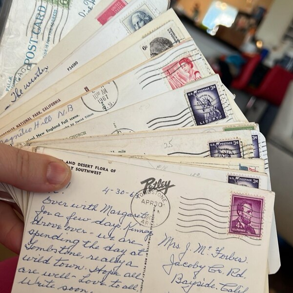 25 Antique and Vintage Postcards - Random Lot From the 1920s Through ...