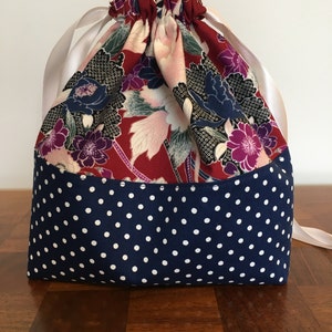 PATTERN, Drawstring Bag, Knitting Bag, PDF Sewing Pattern, Project Bag ...